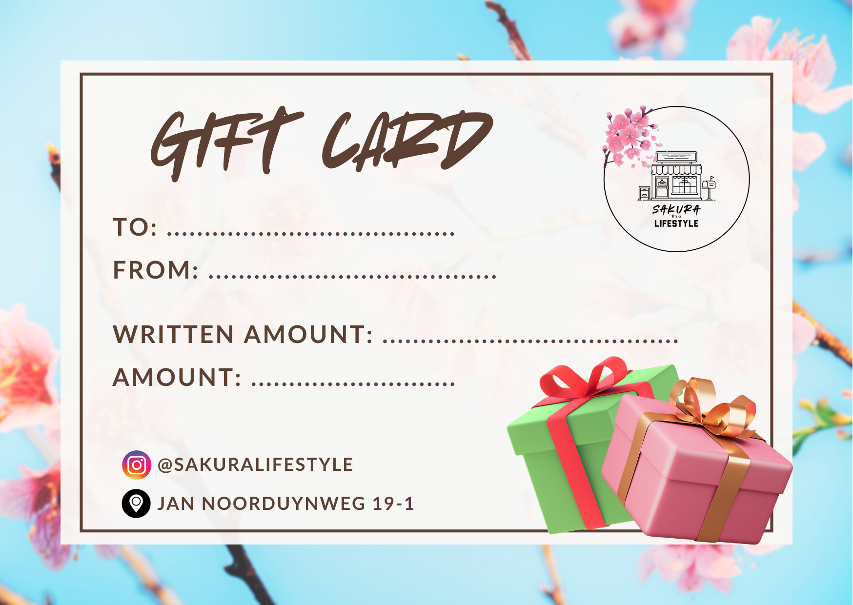 Sakura Lifestyle Giftcard